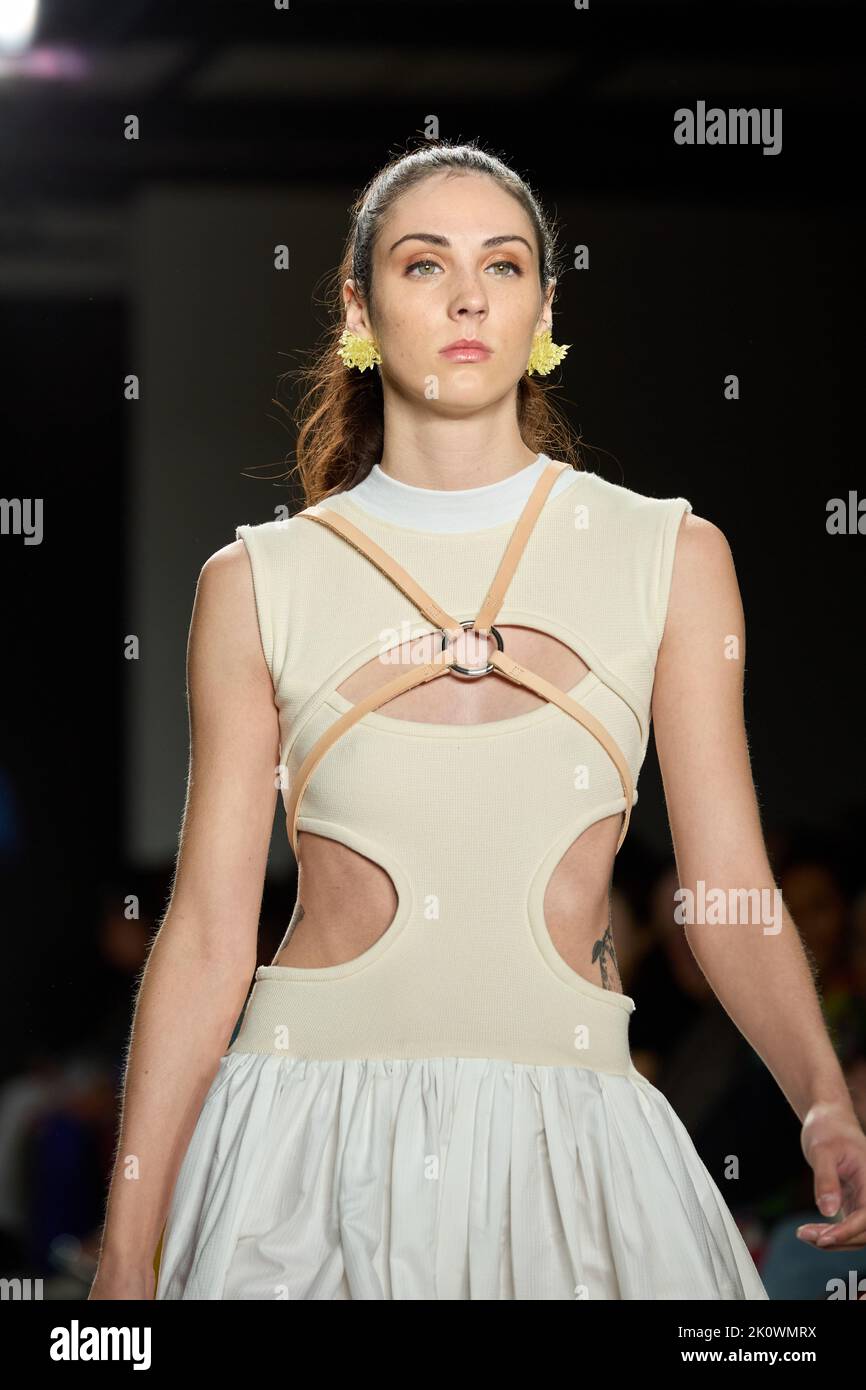 New York, NY, USA. 11th Sep, 2022. Alex S. Yu presents his runway ...