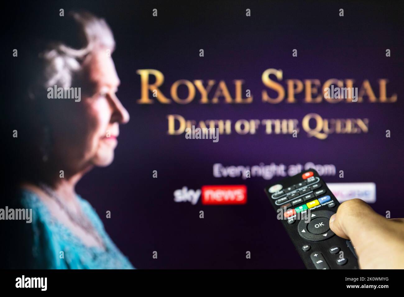 Belgrade, Serbia - September 12, 2022: Queen Elizabeth II passing ...