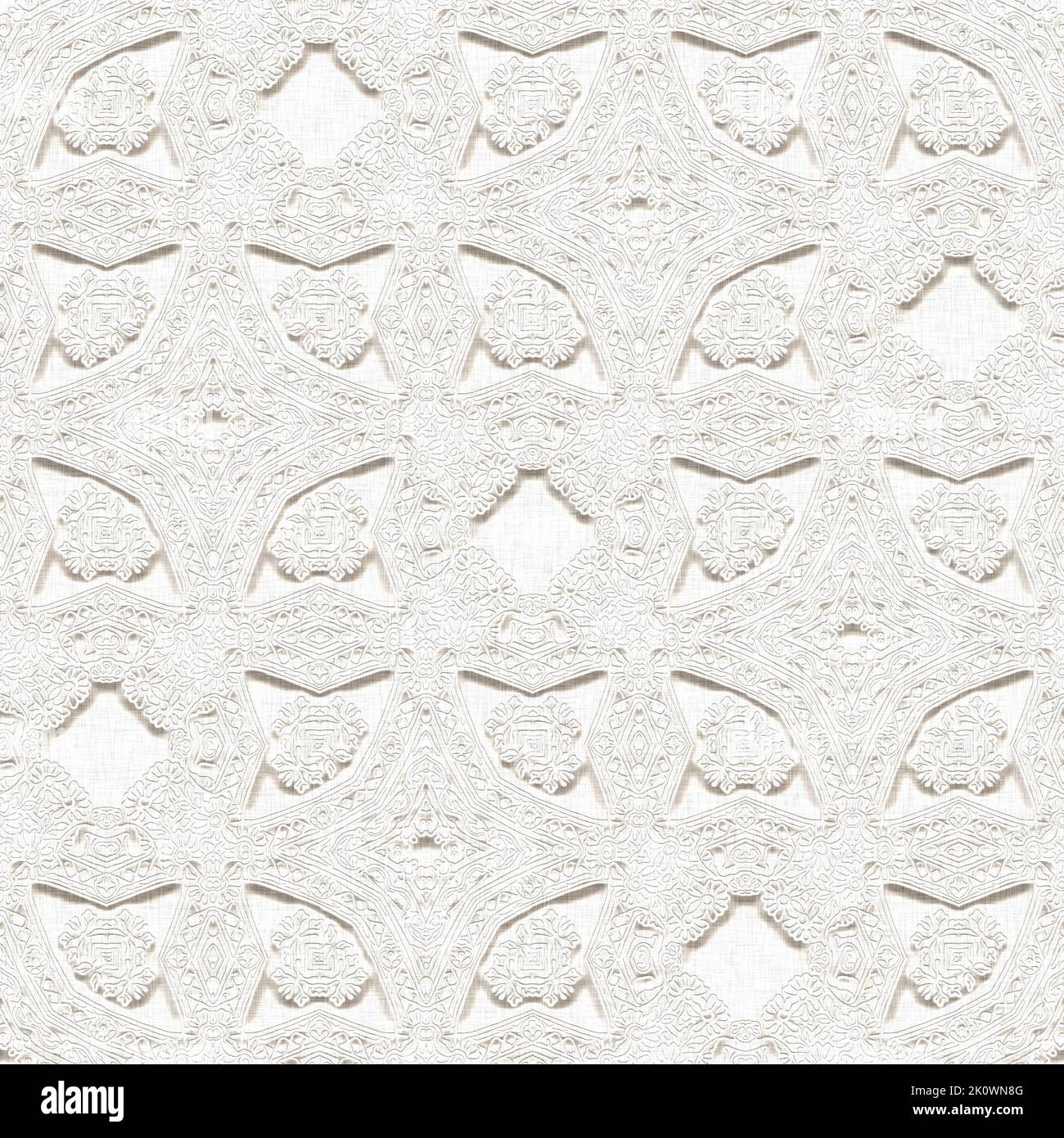 White on White linen lace effect background. Minimal stylish wedding ...