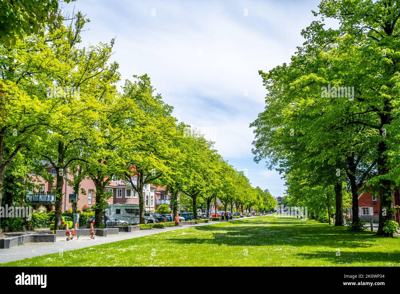Public Garden, Aurich, East Friesland, Germany Stock Photo - Alamy