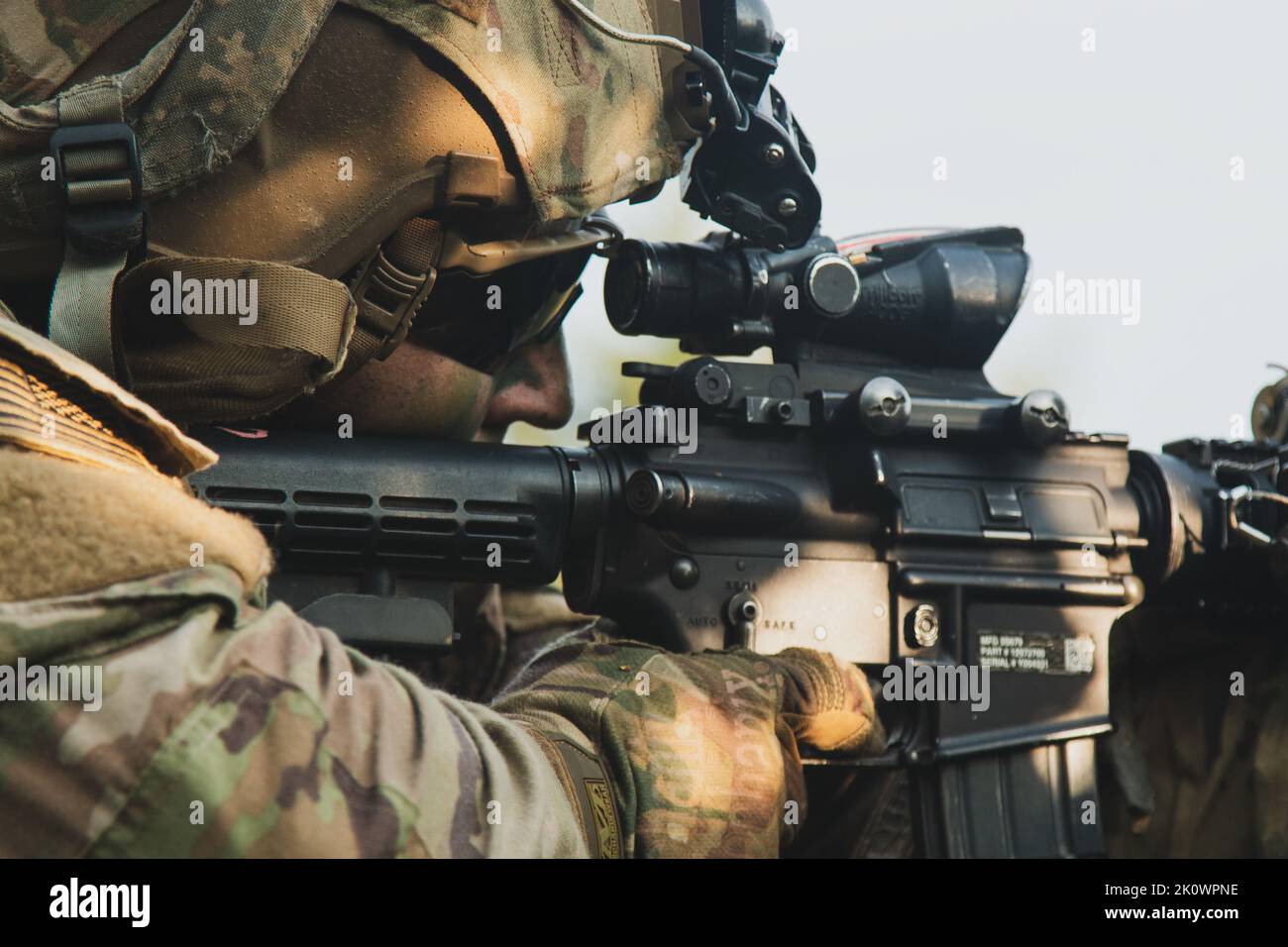 U.S. Soldiers assigned to 173rd Airborne Brigade pull security and ...