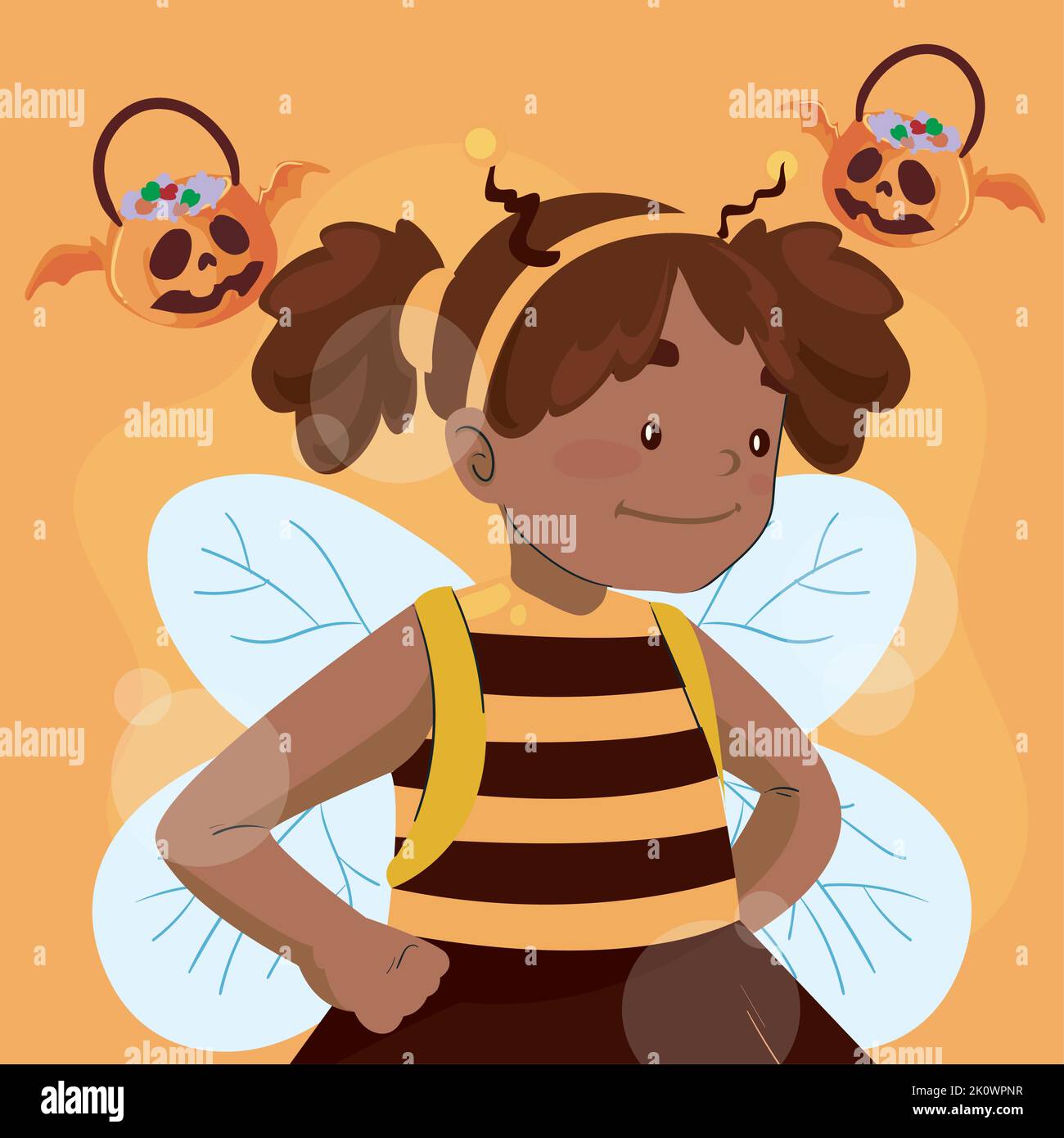 girl with bee costume Stock Vector Image & Art - Alamy