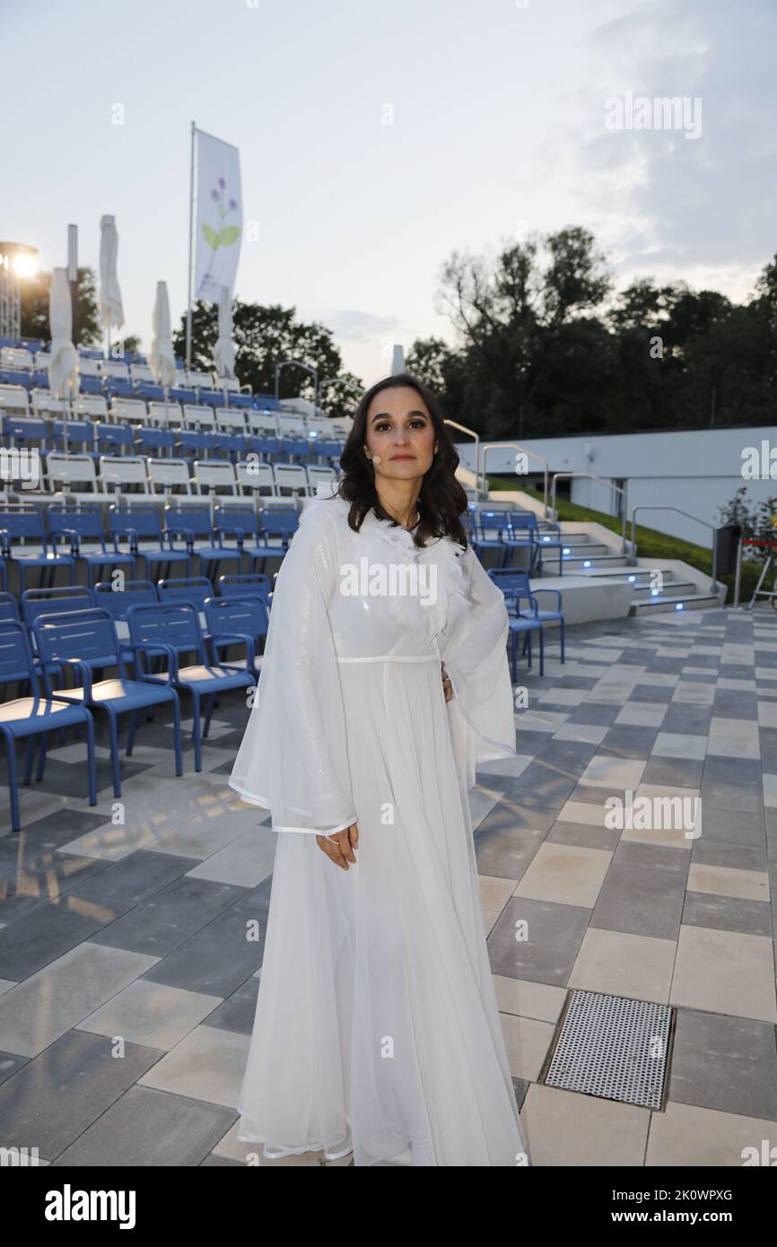 Maya Forster bei der Fotoprobe zum Theaterstück 'Jedermann' auf der ...