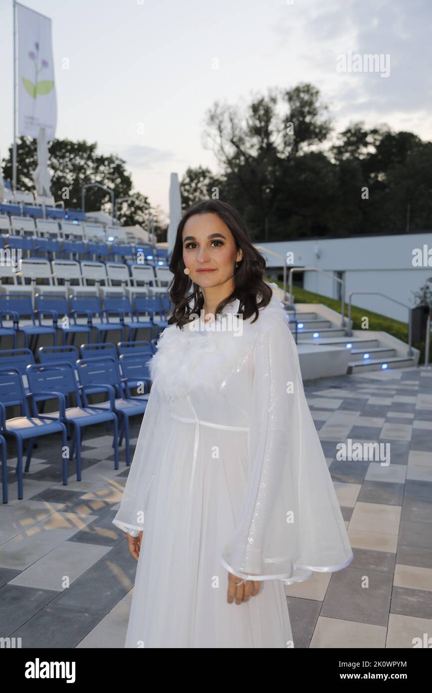 Maya Forster bei der Fotoprobe zum Theaterstück 'Jedermann' auf der ...
