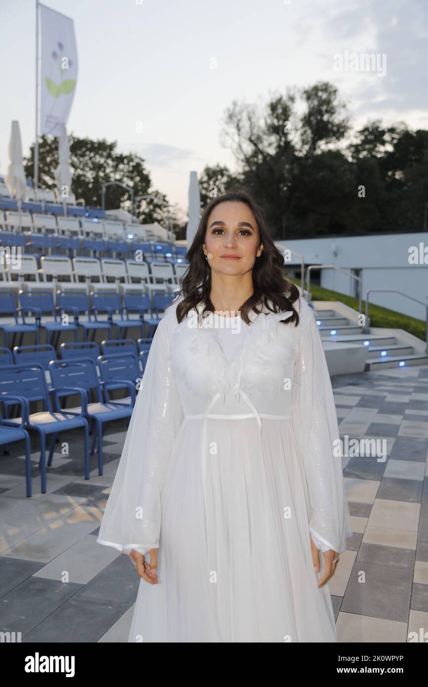 Maya Forster bei der Fotoprobe zum Theaterstück 'Jedermann' auf der ...