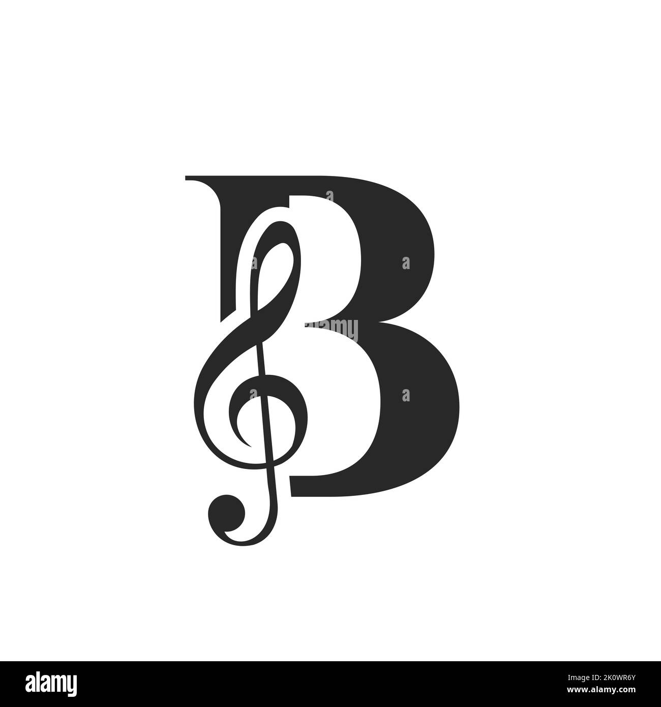 Initial Letter B Music Logo. Dj Symbol Podcast Logo Icon Vector ...