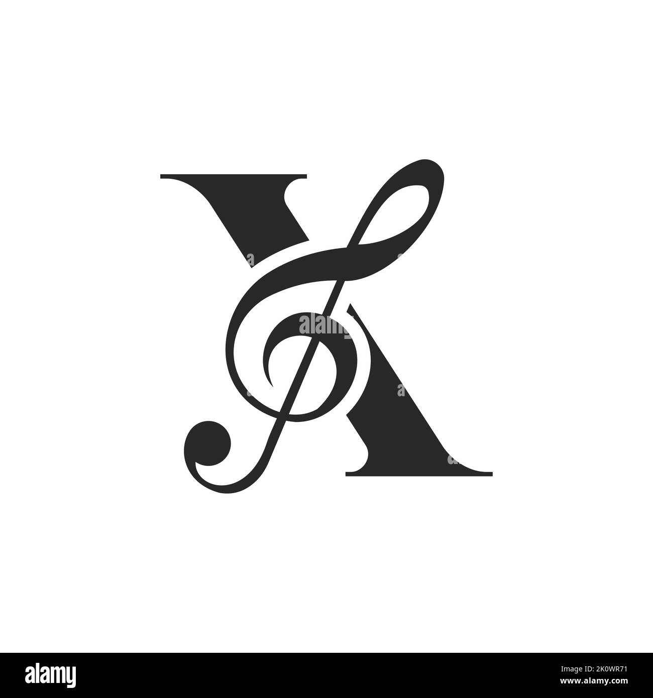 Initial Letter X Music Logo. Dj Symbol Podcast Logo Icon Vector ...
