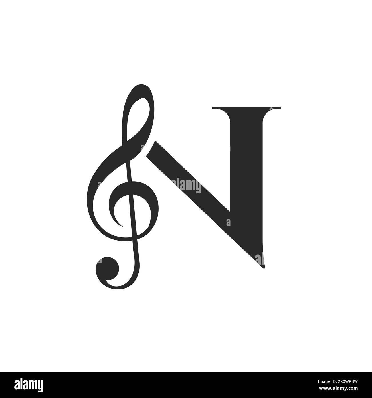 Initial Letter N Music Logo. Dj Symbol Podcast Logo Icon Vector ...