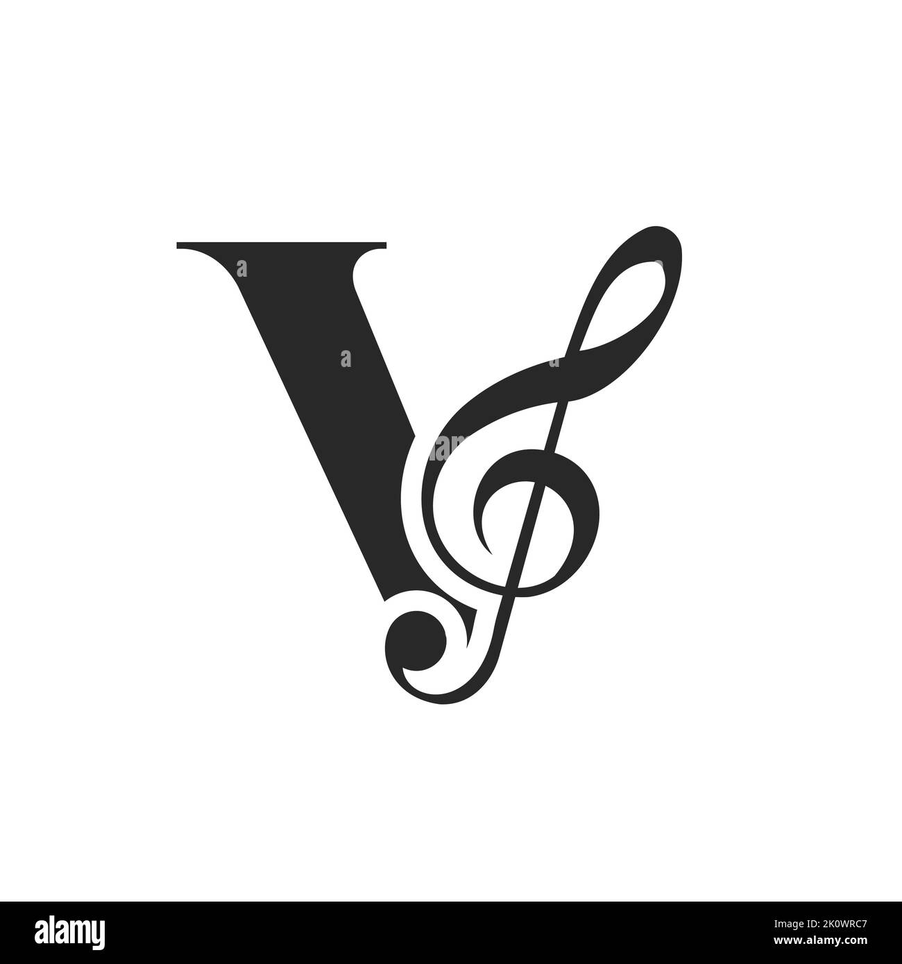 Initial Letter V Music Logo. Dj Symbol Podcast Logo Icon Vector ...