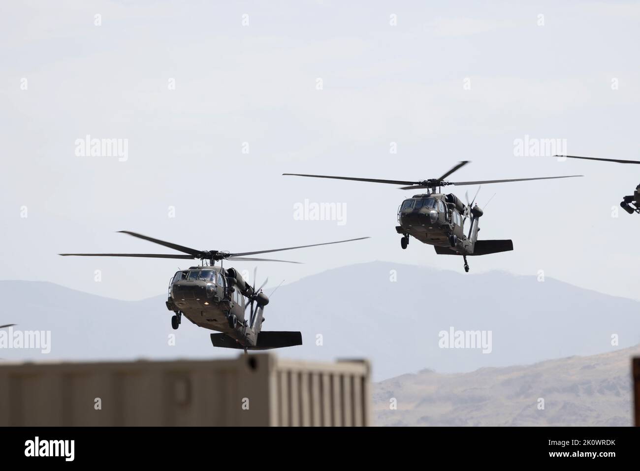 UH-60 Black hawks and an Apache AH-64 from the Utah Army National Guard ...