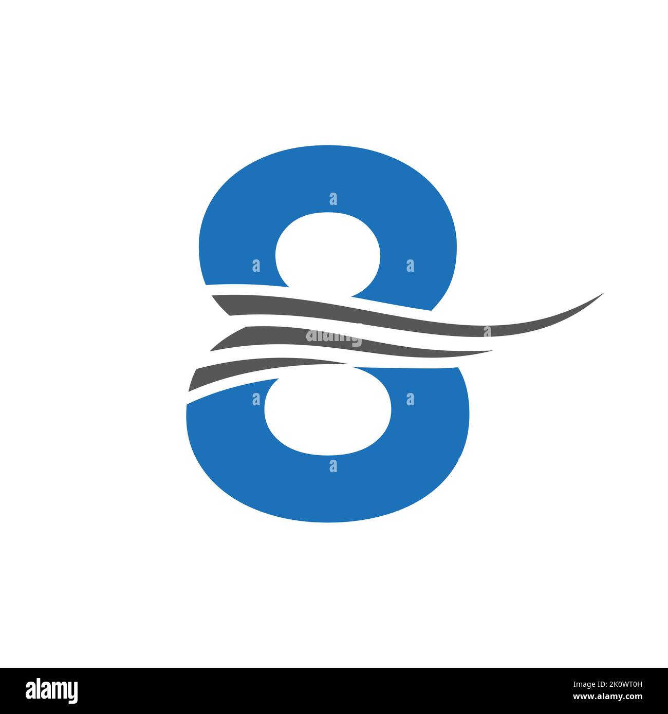 Initial Monogram Letter 8 Logo Design. Modern 8 Logotype Vector ...