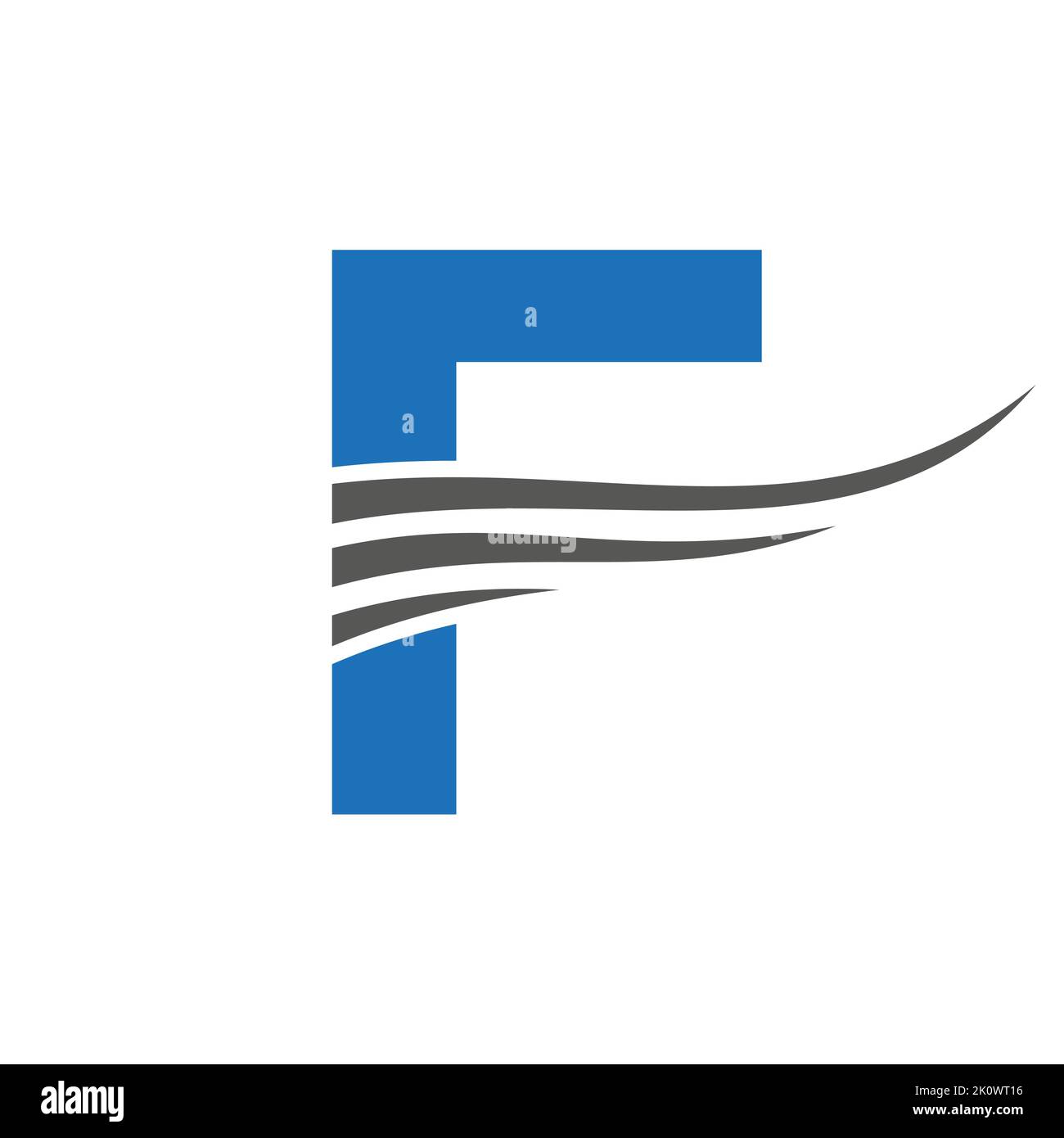 Initial Monogram Letter F Logo Design. Modern F Logotype Vector ...