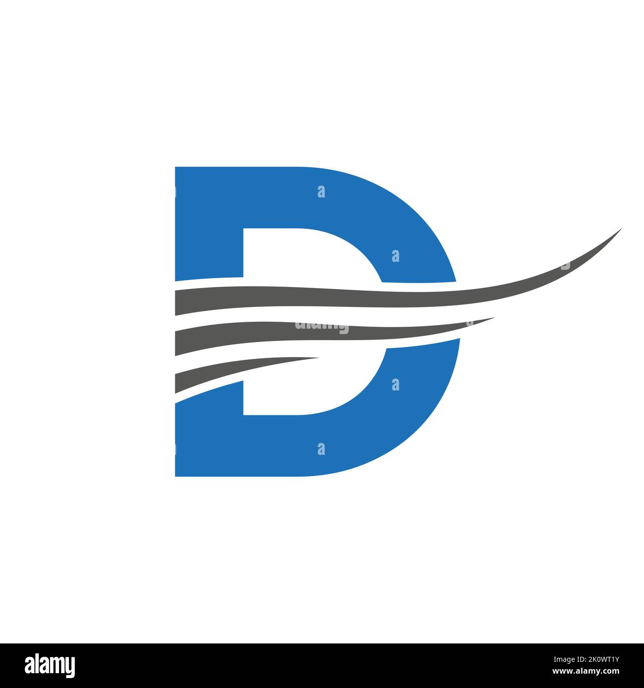 Initial Monogram Letter D Logo Design. Modern D Logotype Vector ...