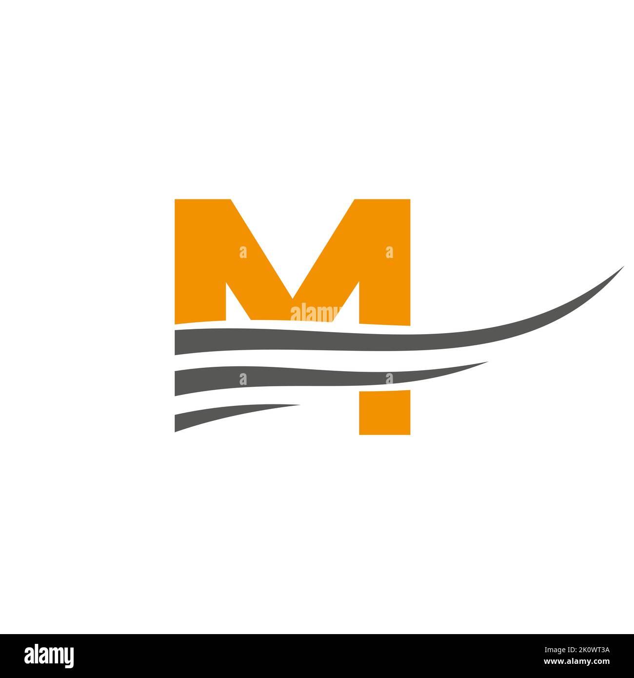 Initial Monogram Letter M Logo Design. Modern M Logotype Vector ...