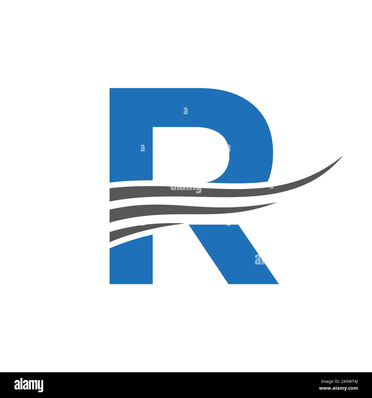 R logo design Stock Vector Images - Alamy