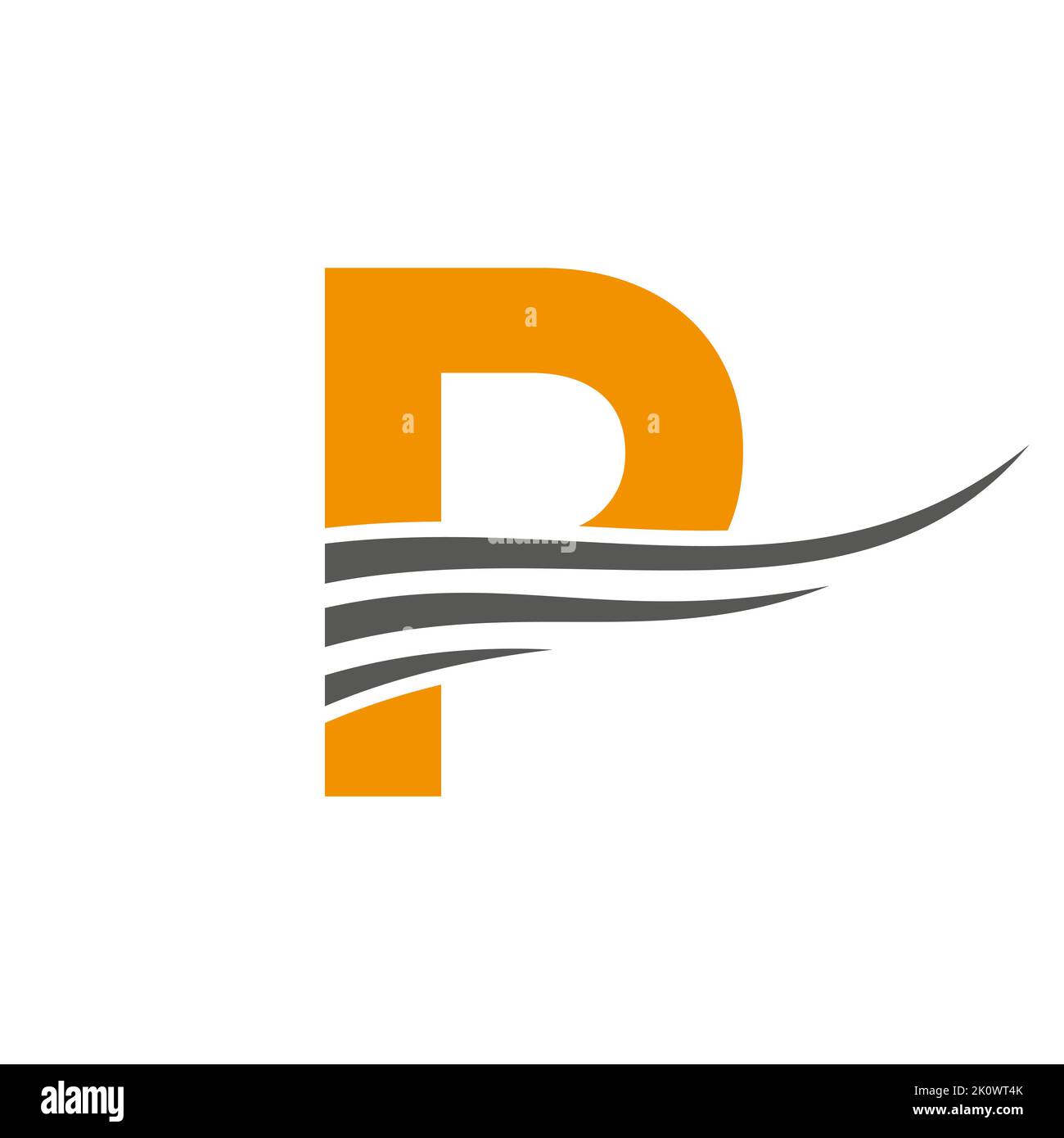 Initial Monogram Letter P Logo Design. Modern P Logotype Vector ...