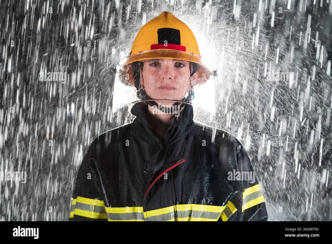 Portrait female firefighter hi-res stock photography and images - Alamy