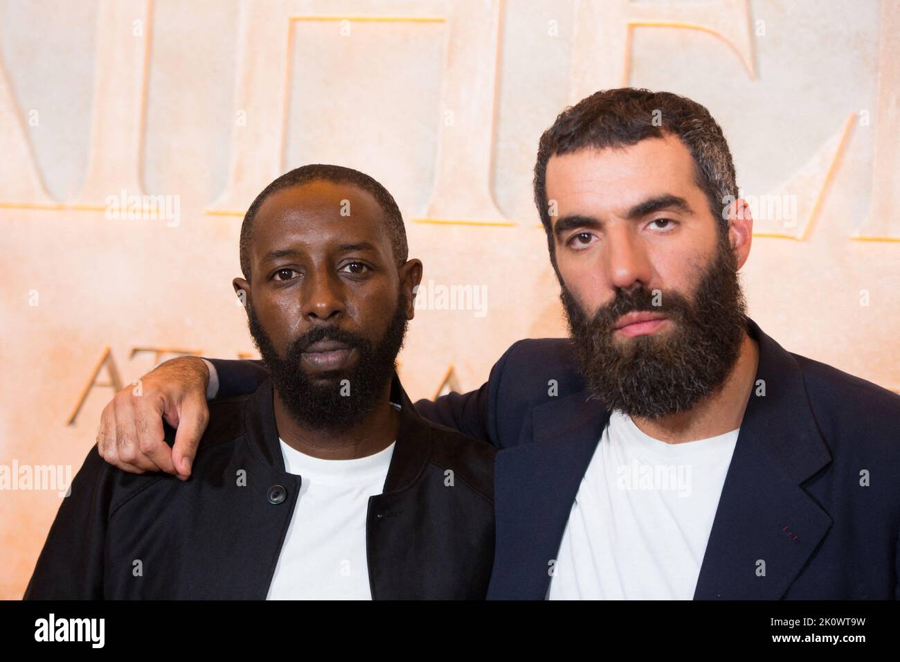 Ladj Ly and Romain Gavras attend 'Athena' Netflix Paris film Premiere ...