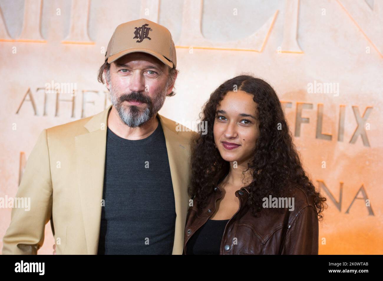 Vincent Perez and Tess Perez attends 'Athena' Netflix Paris film ...