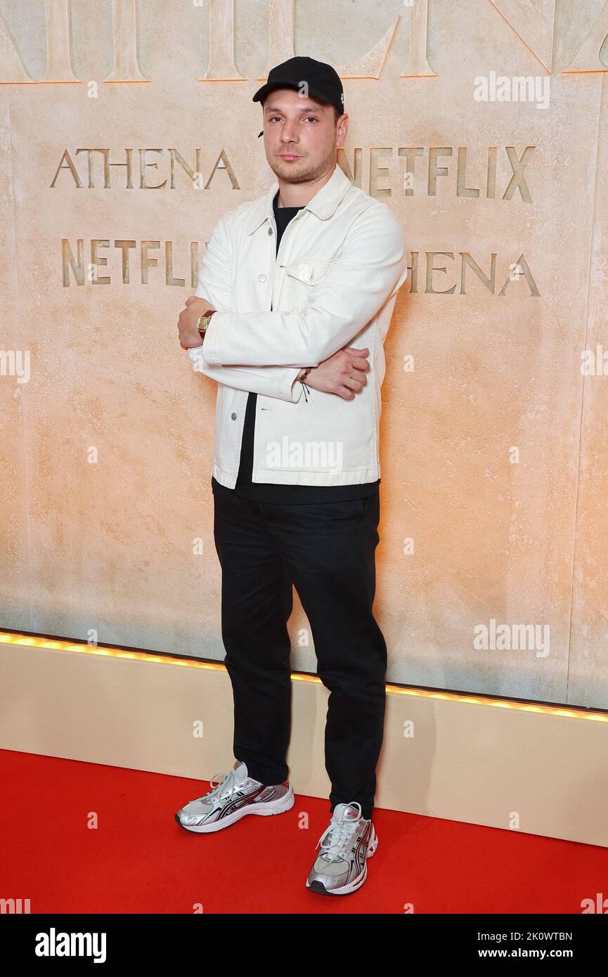 Alexis Manenti attends 'Athena' Netflix Paris film Premiere At Salle ...