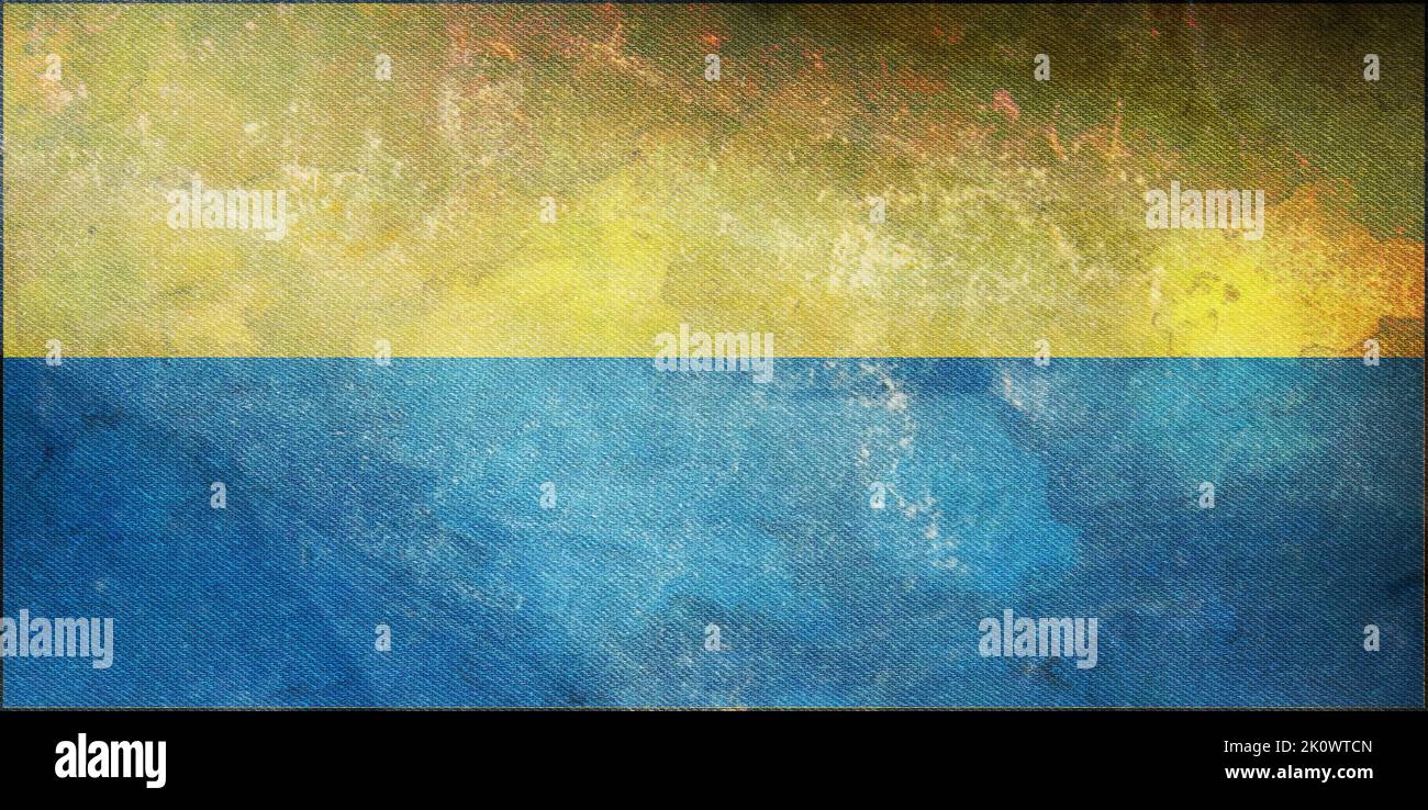 Top view of retro flag Strykow, Poland with grunge texture. Polish ...
