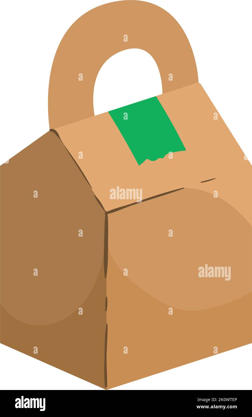 eco pack with handle mockup Stock Vector Image & Art - Alamy