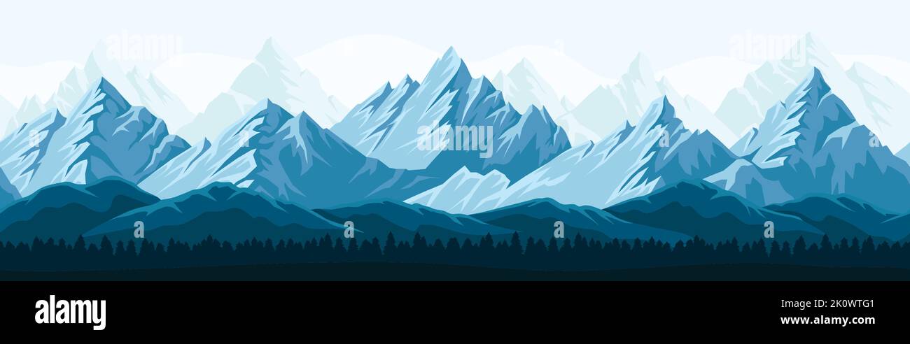 Seamless mountain pattern Stock Vector Image & Art - Alamy