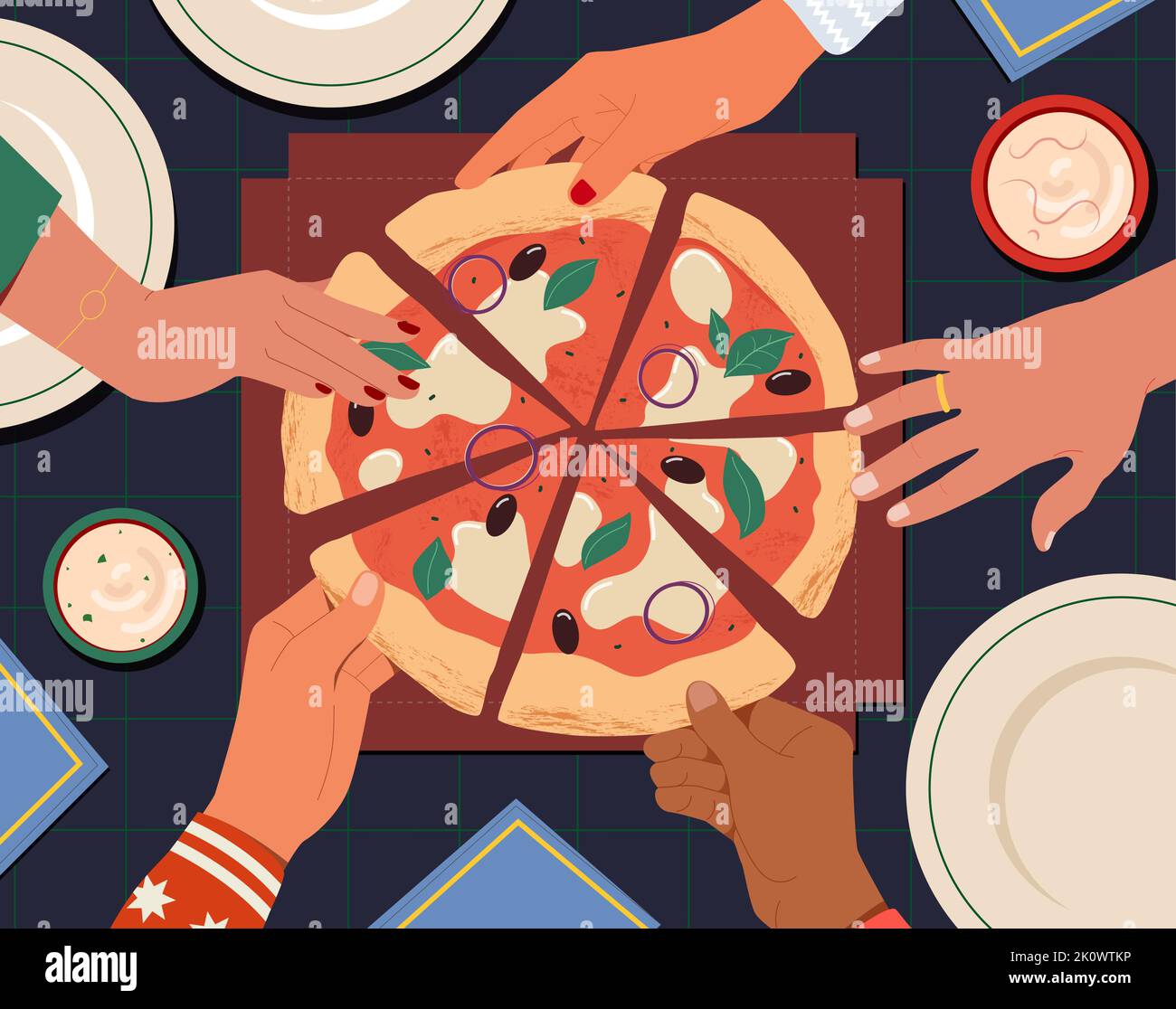 Italian traditional fast food Stock Vector Image & Art - Alamy