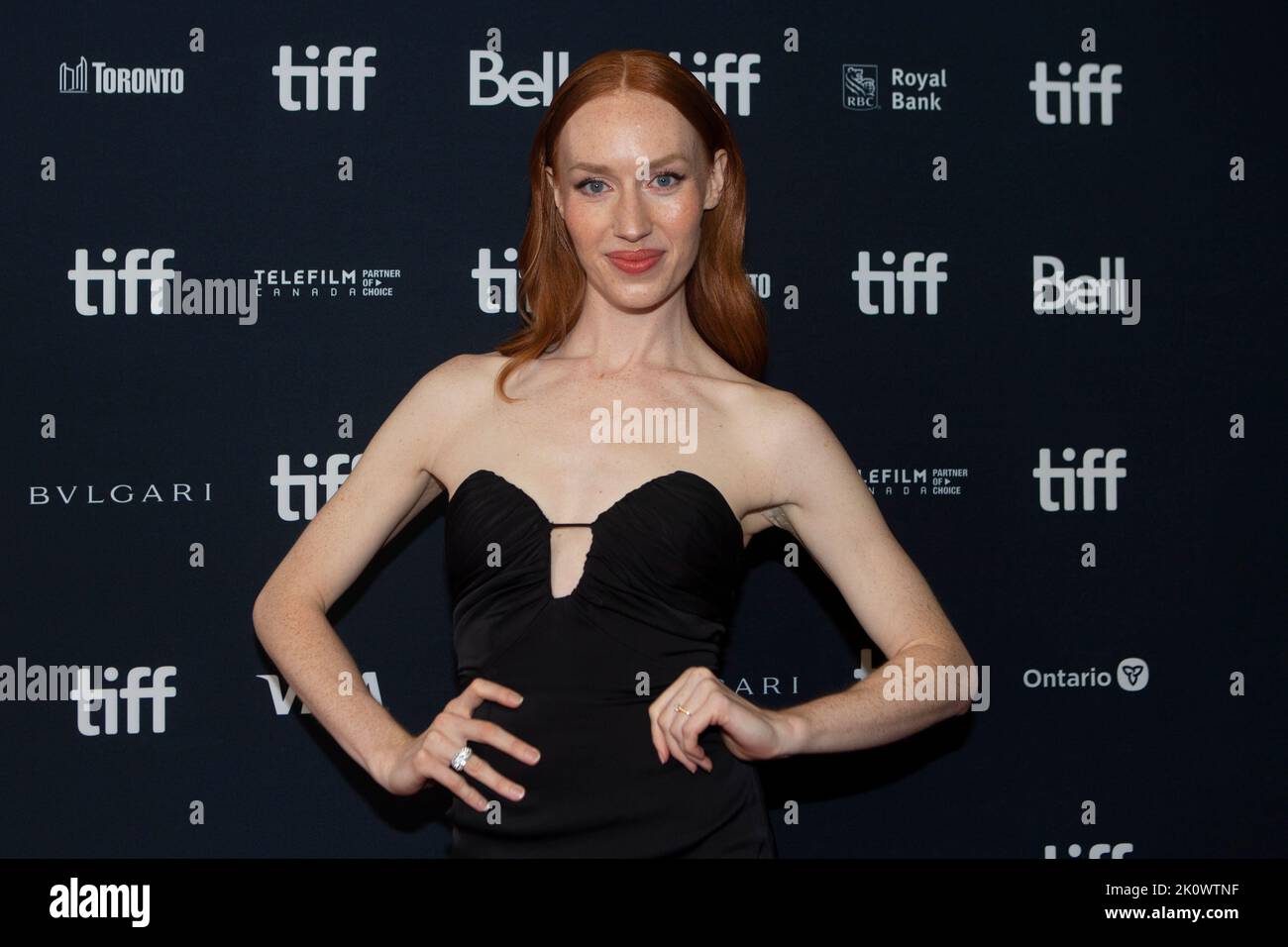 Toronto, Canada. 13th September, 2022. Kira Guloien arrives on the red ...