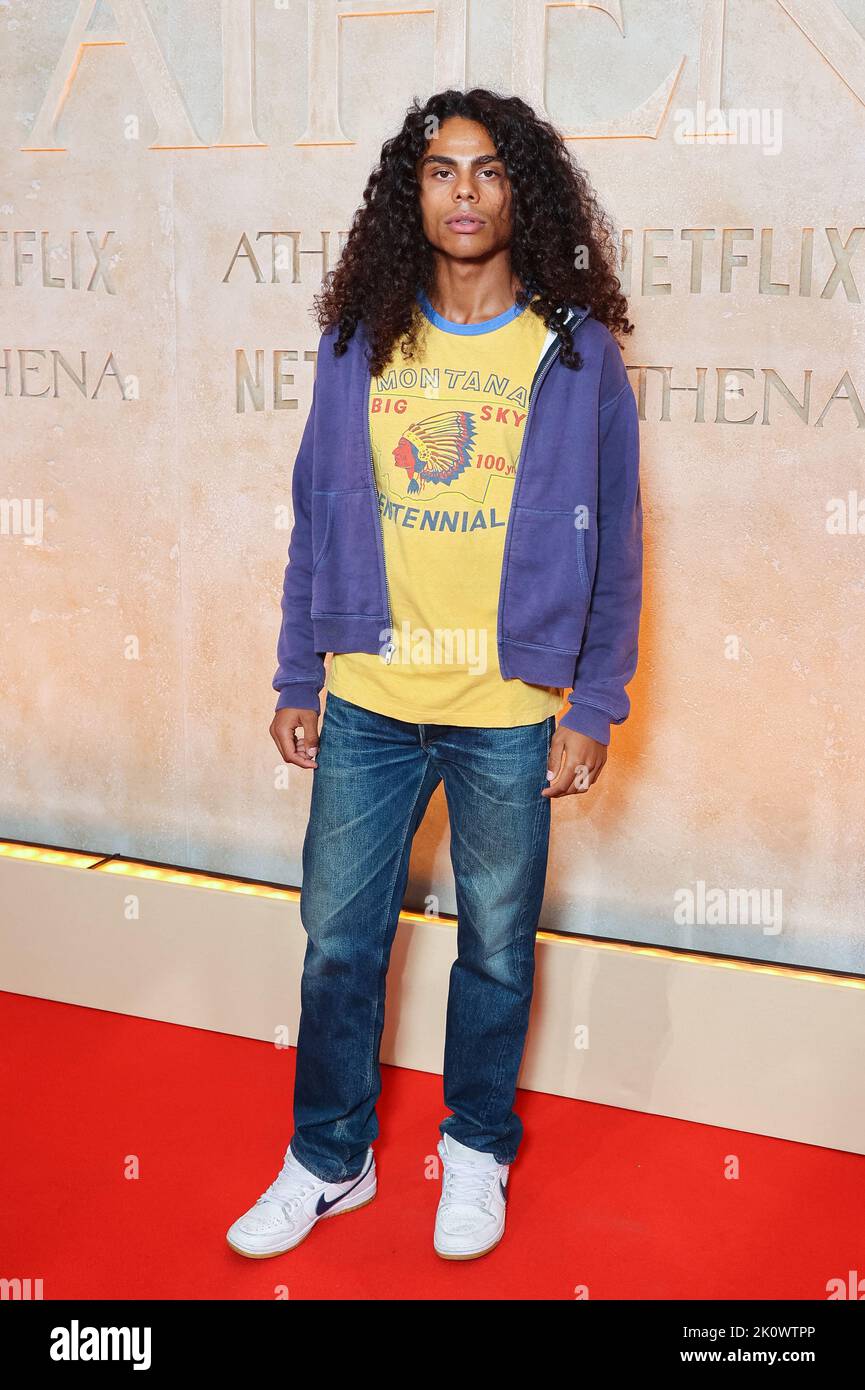 Zakari Kunakey attends 'Athena' Netflix Paris film Premiere At Salle ...