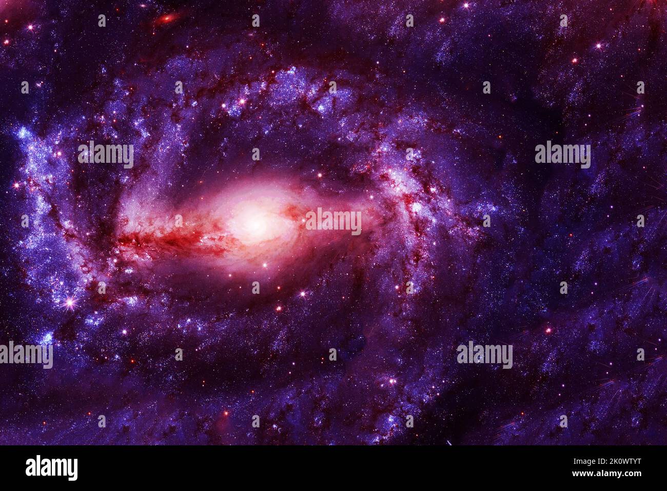 Bright, beautiful space nebula. Elements of this image furnished by ...