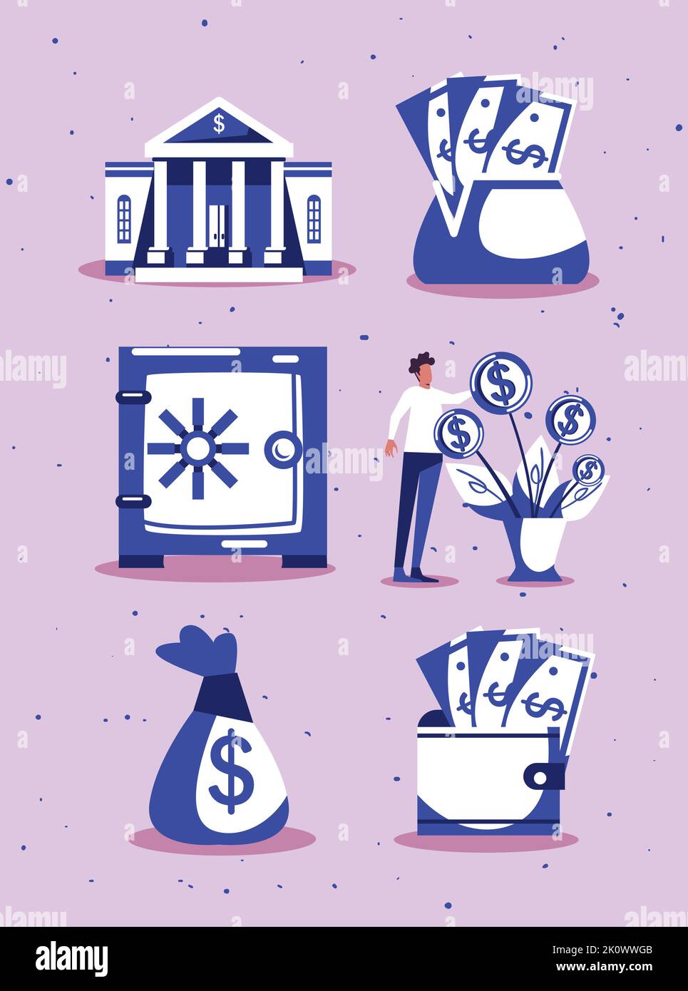 flat money income icons Stock Vector Image & Art - Alamy