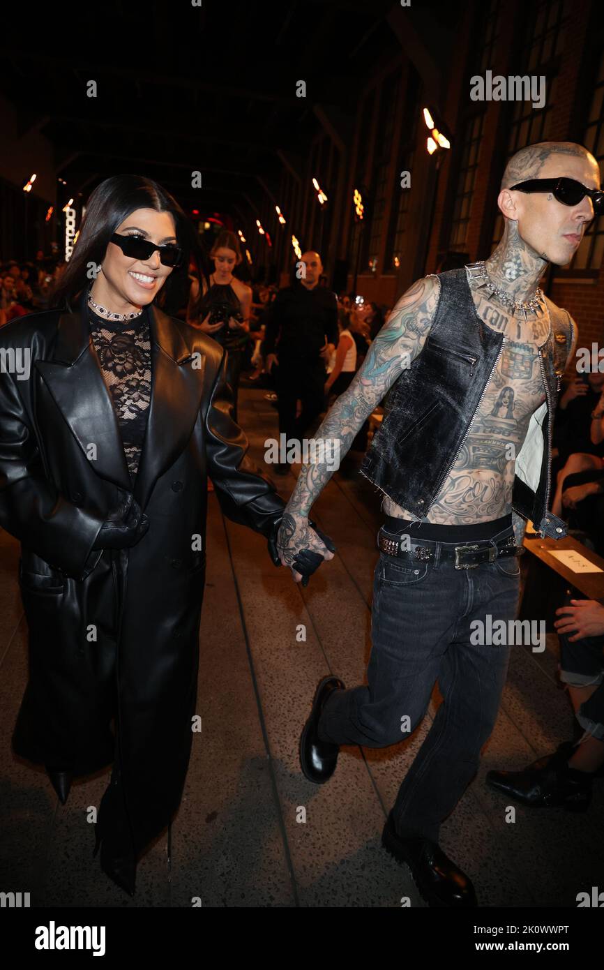 New York, NY, USA. 13th Sep, 2022. Kourtney Kardashian and Travis ...