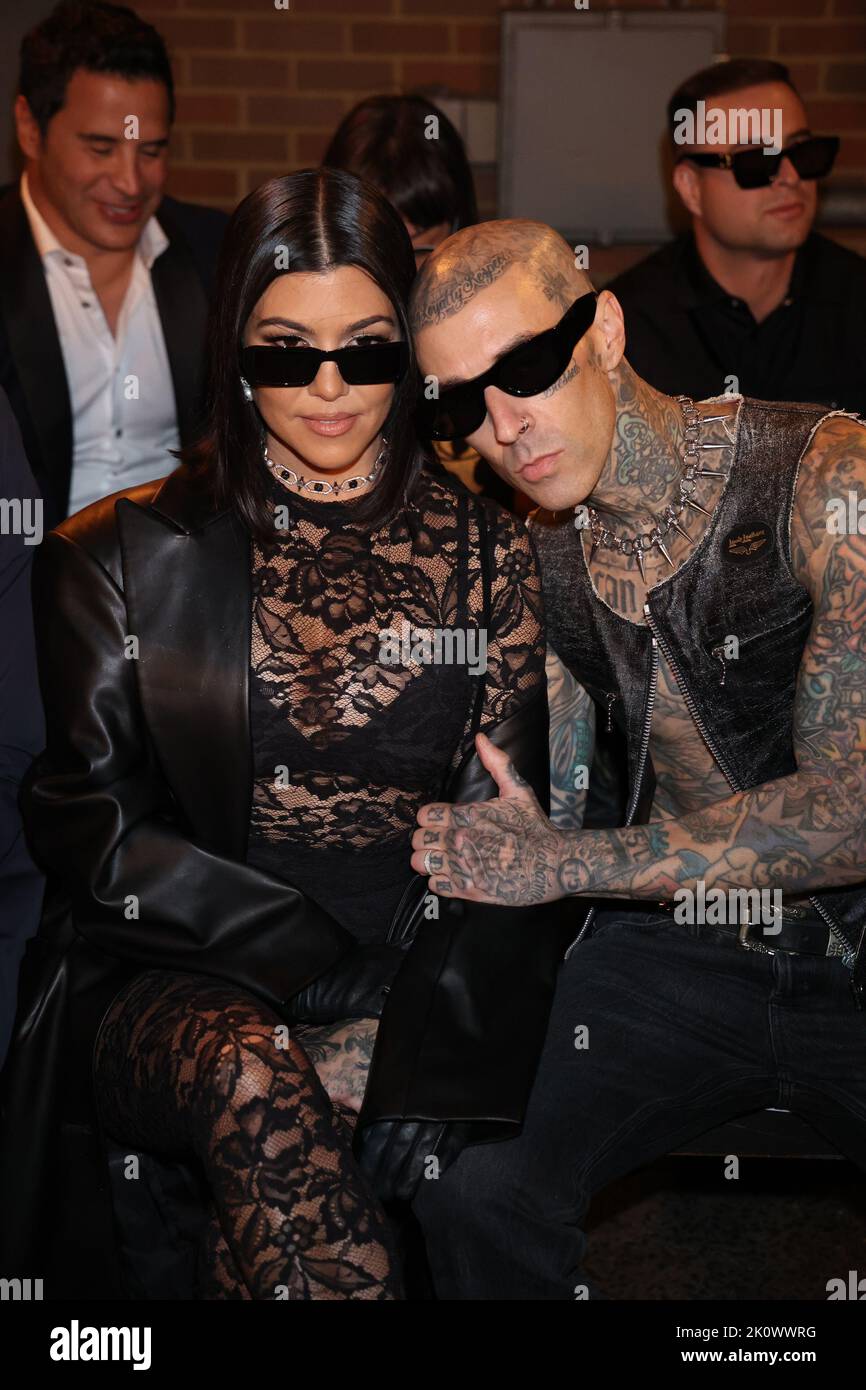 New York, NY, USA. 13th Sep, 2022. Kourtney Kardashian and Travis Barker at BooHoo by Kourtney ...