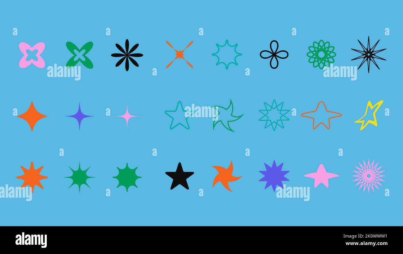 Cartoon geometric shapes Stock Vector Images - Alamy