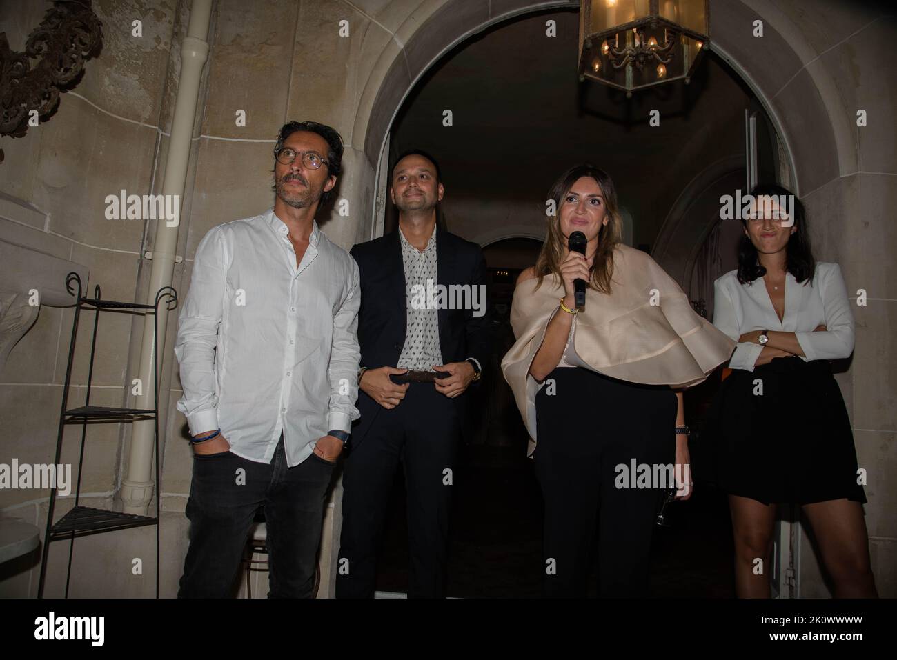 Soirée de lancement du magazine " Bright Magazine ", à Paris France, 13 septembre 2022 Stock ...