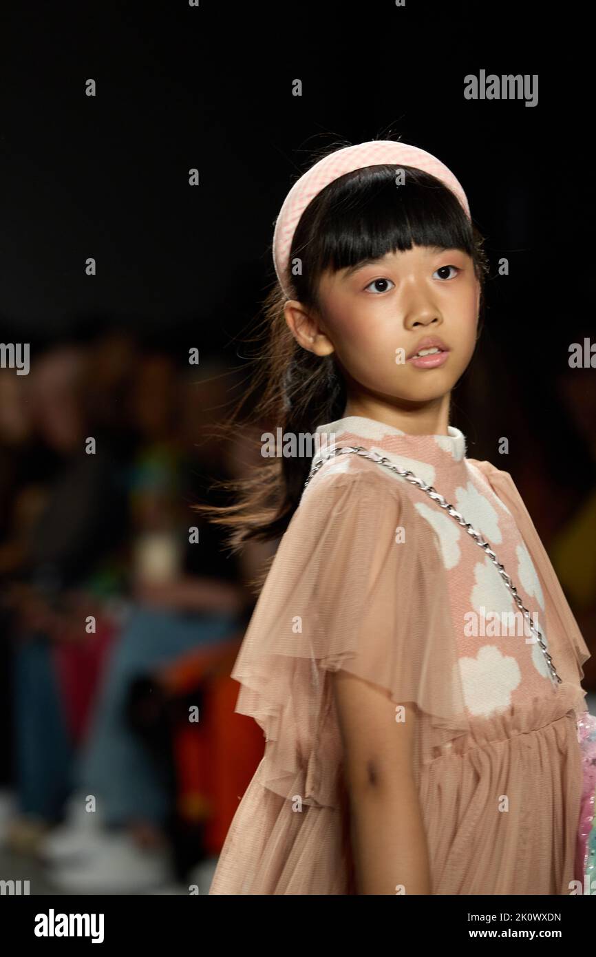 New York, NY, USA. 11th Sep, 2022. Alex S. Yu presents his runway ...