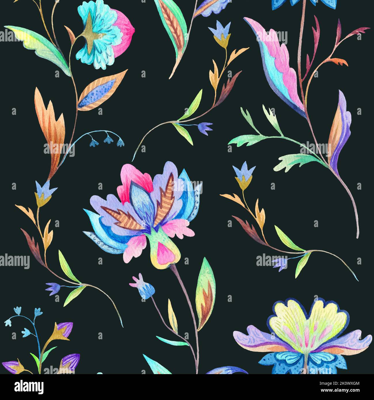 Vintage floral ornamental pattern ni victorian style for decor ...