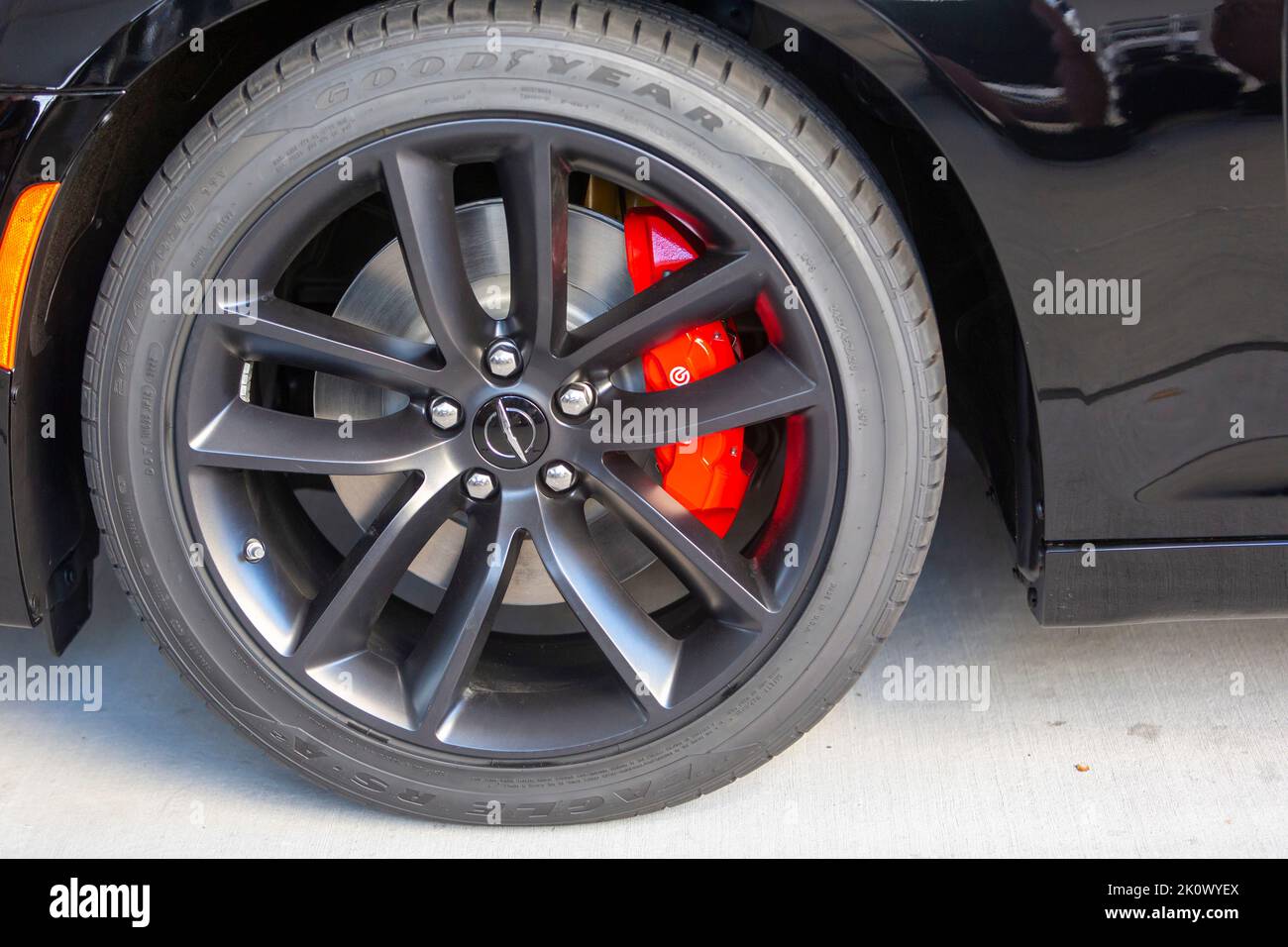 Detroit, Michigan, USA. 13th Sep, 2022. Detail of the 2023 Chrysler ...