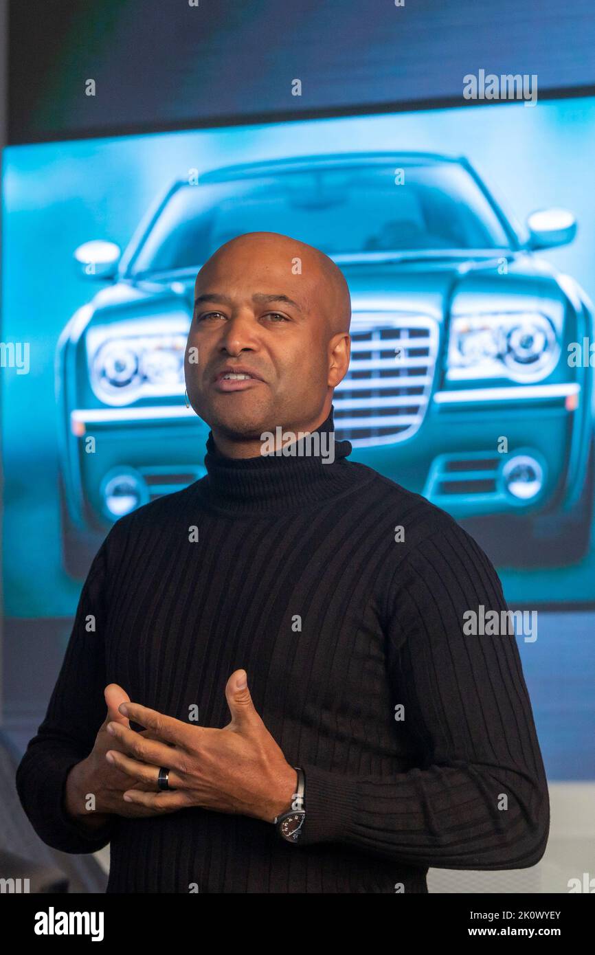 Detroit, Michigan, USA. 13th Sep, 2022. Ralph Gilles, head of product ...