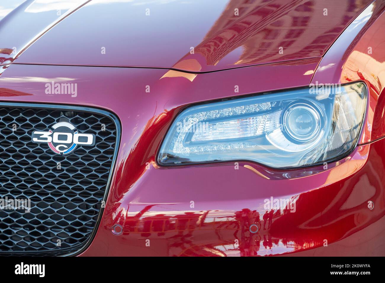 Detroit, Michigan, USA. 13th Sep, 2022. Detail of the 2023 Chrysler ...