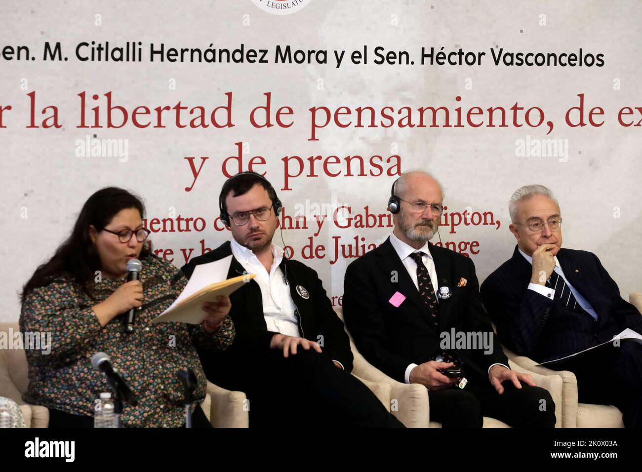 Mexico City, Mexico. 12th Sep, 2022. Senator Citlali Hernandez ...