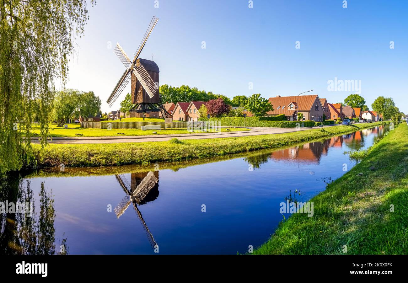 Windmill in Papenburg, Lower Saxony, Germany Stock Photo - Alamy