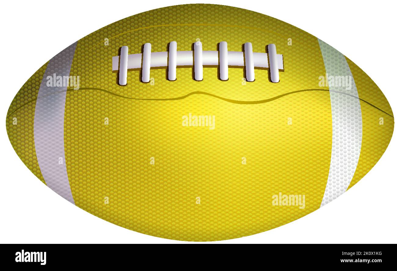 3D Rugby Ball Isolated illustration Stock Vector Image & Art - Alamy