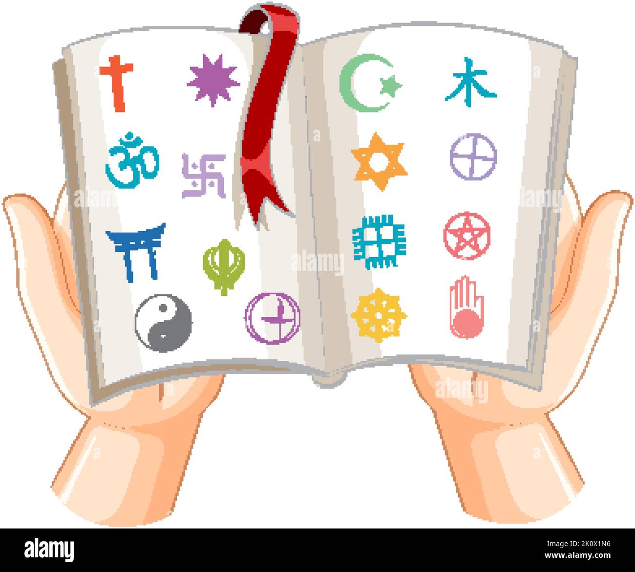 World religion symbols concept illustration Stock Vector Image & Art ...