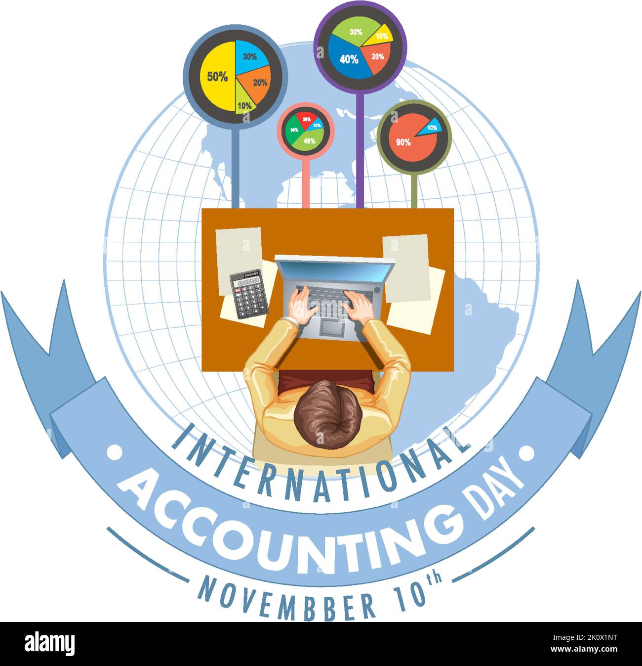 International Accounting Day Poster Design illustration Stock Vector ...
