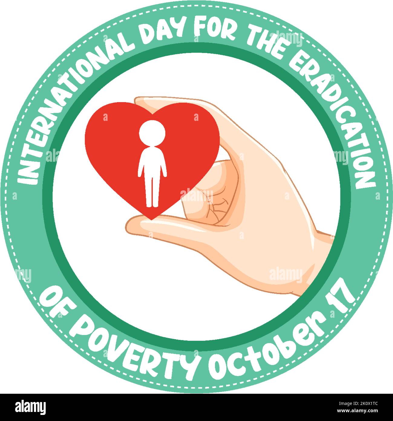 International Day For The Eradication Of Poverty Illustration Stock