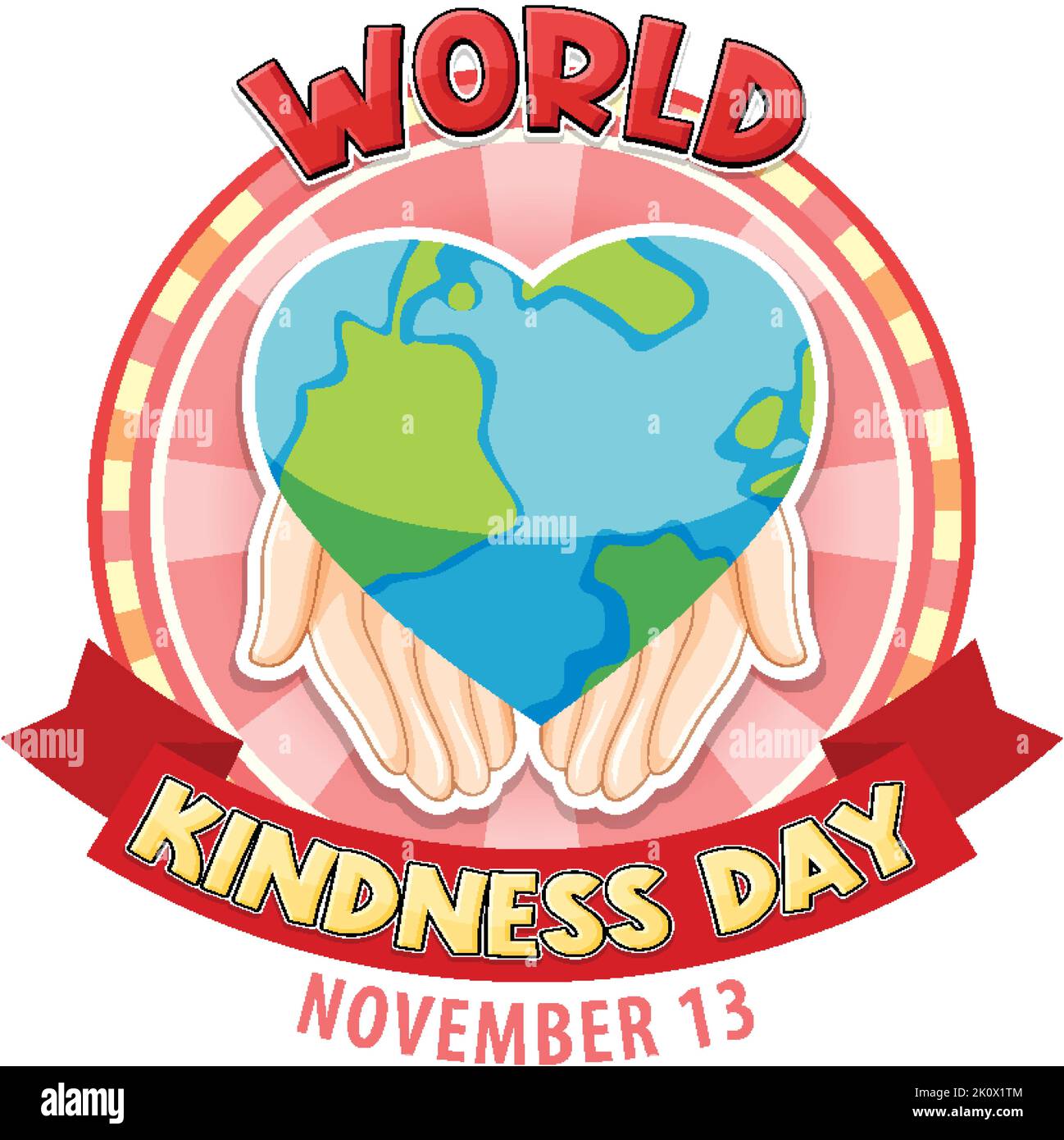 World Kindness Day Logo Concept illustration Stock Vector Image & Art ...