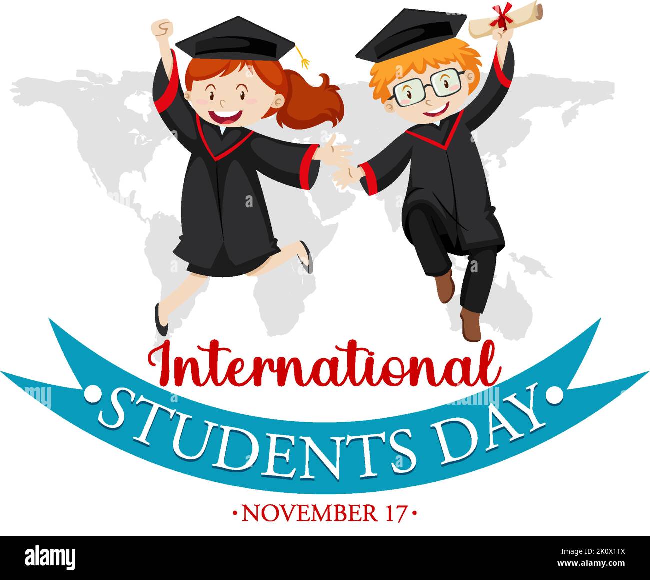 International Student Day Banner Design illustration Stock Vector Image ...