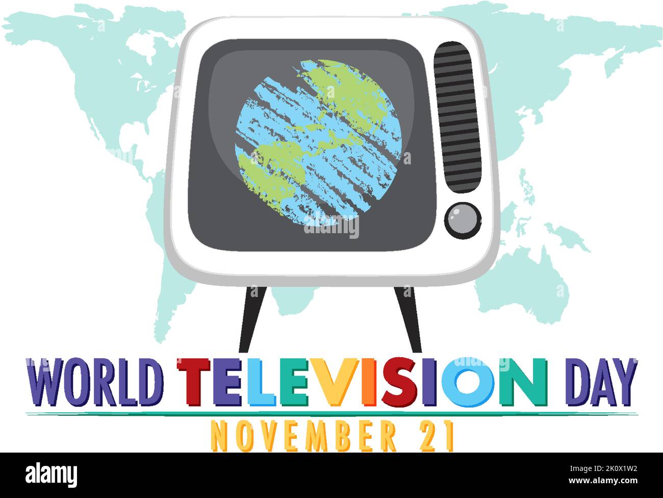 World Television Day Logo Design illustration Stock Vector Image & Art ...